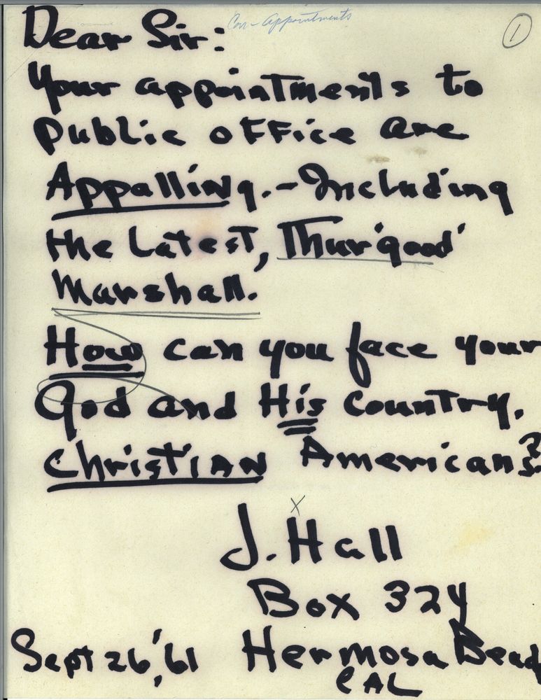 “The Long Siege”: Thurgood Marshall’s Other Court Nomination Battle ...