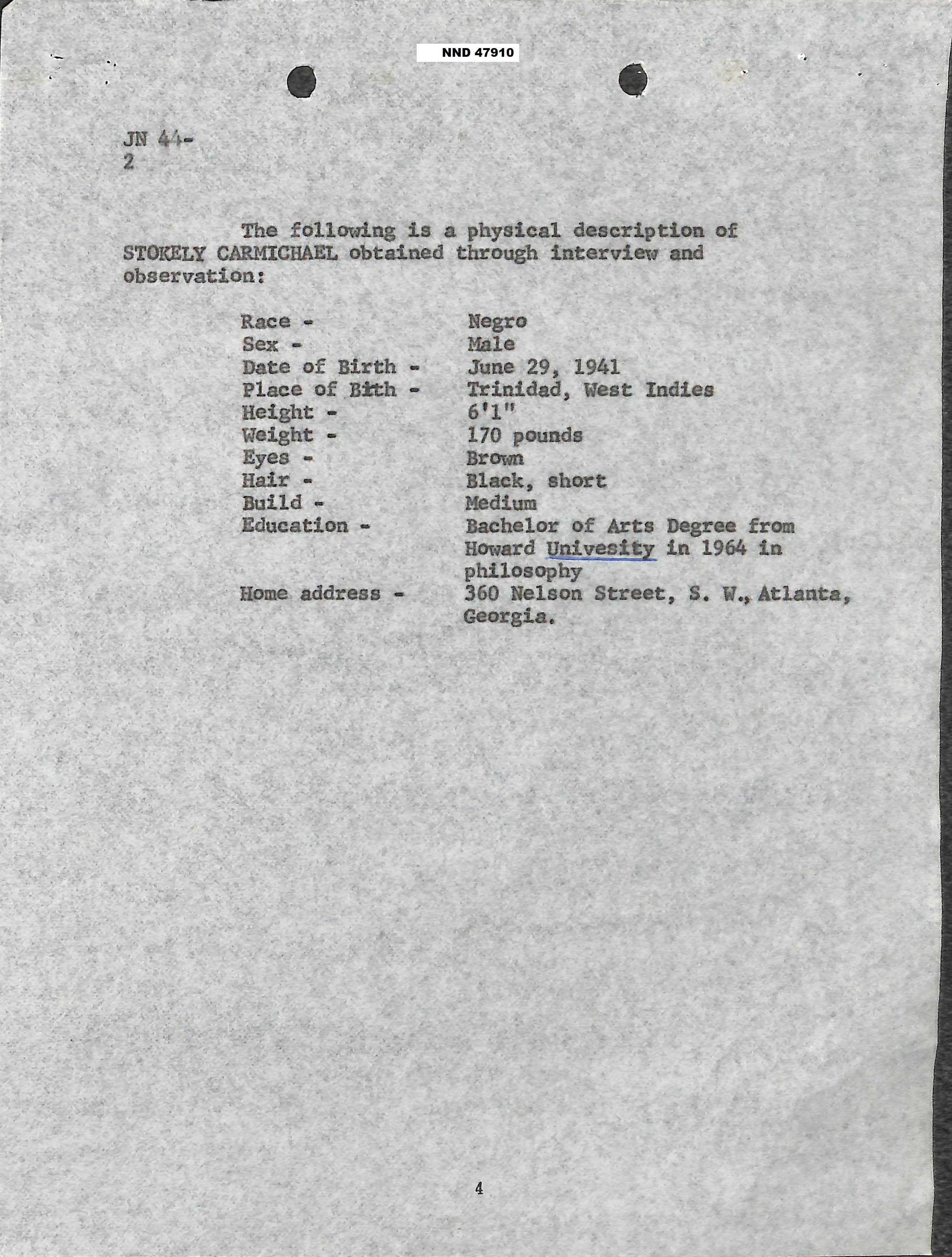 “Turn this Town Out”: Stokely Carmichael, Black Power, and the March ...