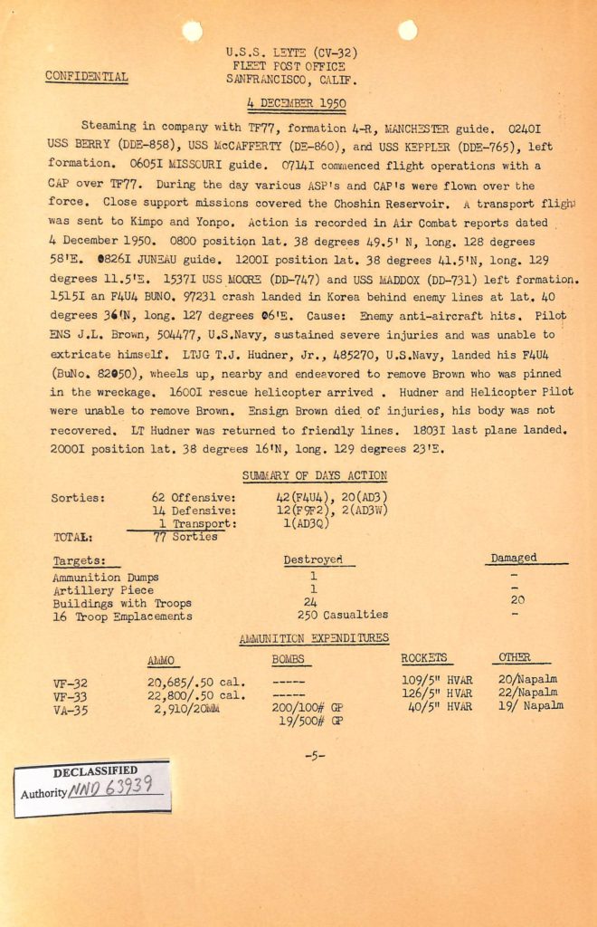 Blue Star Turned to Gold: The Loss of Ens. Jesse L. Brown ...